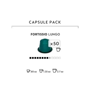 NESPRESSO Fortissio Lungo Capsules, 50 Count