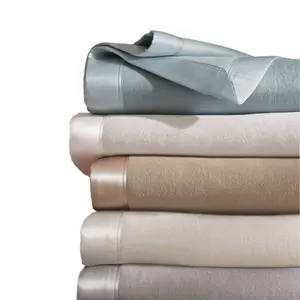 MELANGE COLLECTION Home Plaza Silk Blanket, Twin