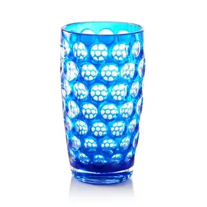 MARIO LUCA GIUSTI Acrylic Lente Highball Glass - Blue