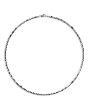 David Yurman Medium Box Chain Necklace - Silver