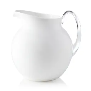 MARIO LUCA GIUSTI Acrylic Palla Glazed Pitcher - White