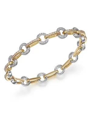 Bloomingdale'S Diamond Link Bracelet - White/gold