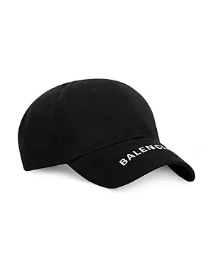 Balenciaga Logo Visor Cap Black White