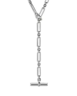 David Yurman David Yurman Lexington Diamond Necklace Silver