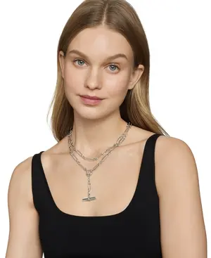 David Yurman Lexington Diamond Necklace - Silver