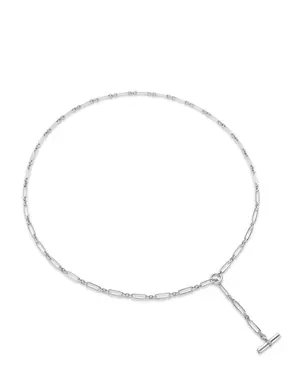 David Yurman Lexington Diamond Necklace - Silver