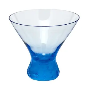 MOSER Pebbles Stemless Martini Glass - Aquamarine