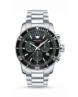 Movado Series 800 Chronograph, 42mm - Black/silver