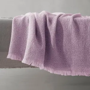 SOCIETY LIMONTA Nid Wool Blanket, King/queen Mauve