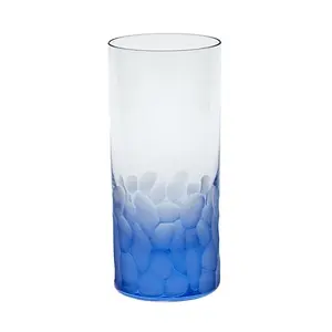 MOSER Pebbles Highball Glass - Aquamarine