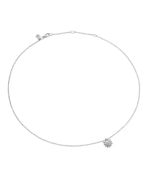 David Yurman Petite Starburst Diamond Pendant Necklace - Silver