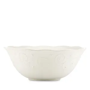 LENOX French Perle Large Serving Bowl - White