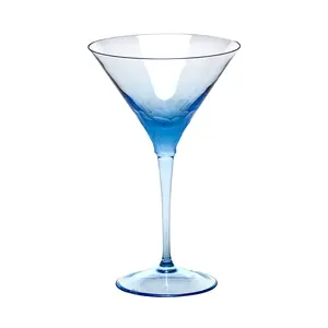 MOSER Pebbles Martini Glass - Aquamarine