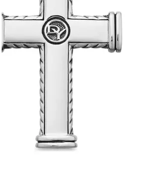 David Yurman Chevron Cross Pendant - Silver