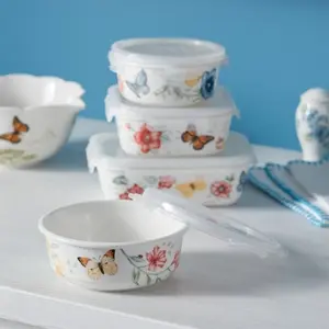 LENOX Butterfly Meadow Round Serve & Store Container