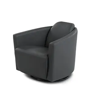 GIUSEPPE NICOLETTI Hollister Swivel Chair Exclusive - Bull Cognac