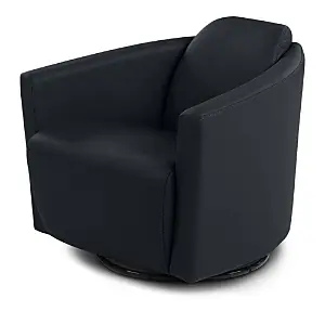GIUSEPPE NICOLETTI Hollister Swivel Chair - Exclusive Torello 71 Nero