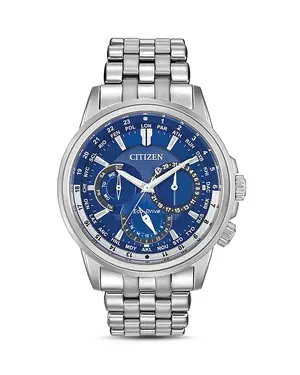 Citizen Calendrier 44mm Watch - Blue/silver