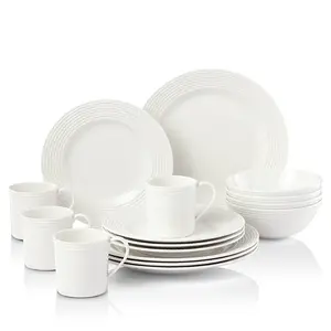 Kate Spade New York Wickford Dinnerware Set, 16 Piece - White