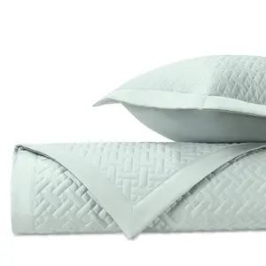 HOME TREASURES Basketweave Standard Quilted Sham, Pair - Eucalipto