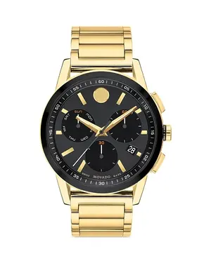 Movado Museum Sport Chronograph, 43mm - Black/yellow