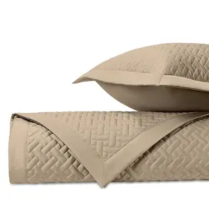 HOME TREASURES Basketweave Euro Quilted Sham, Pair - Candlelight