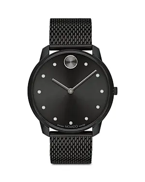 Movado Bold Thin Watch, 42mm - Black