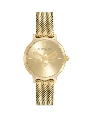 OLIVIA BURTON Ultra Slim Bee Watch, 28mm - Gold