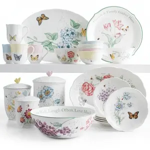 LENOX Butterfly Meadow 4-piece Dessert Mug Set