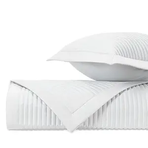 HOME TREASURES Channel Euro Quilted Sham Set White