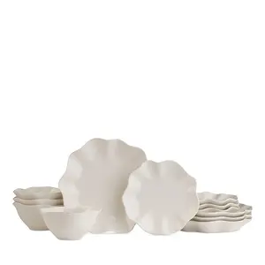 PORTMEIRION Sophie Conran Floret 12 Piece Set, Service For 4 - White