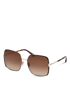TOM FORD Butterfly Sunglasses 60mm - Brown/brown Gradient