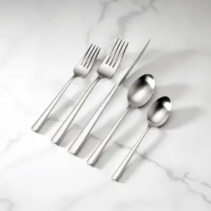 Kate Spade New York Malmo Satin 5 Piece Flatware Place Setting