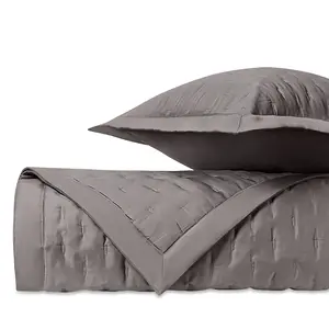 HOME TREASURES Fil Coupe Euro Quilted Sham Set Chrome