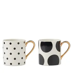 Kate Spade New York On The Dot Assorted Mugs, Set Of 2 - White