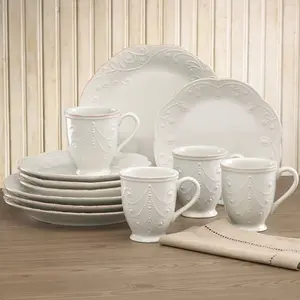LENOX French Perle 12 Piece Dinnerware Set