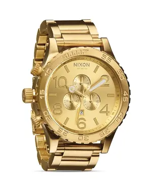 Nixon 51-30 51mm Chronograph Watch - All Gold