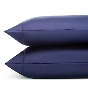 HUDSON PARK COLLECTION 500tc Sateen Wrinkle-resistant Standard Pillowcase, Pair - Exclusive Marine