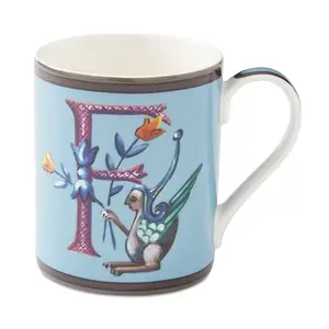 SPODE Kit Kemp Alphabet Mug - F