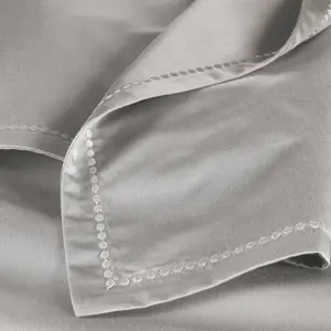SKY 500tc Wrinkle Resistant Sateen Euro Shams, Pair Exclusive - Ash Grey