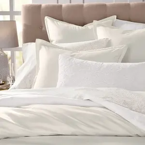 SKY 500tc Wrinkle Resistant Sateen Euro Shams, Pair - Exclusive Ivory