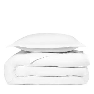 SKY 500tc Wrinkle Resistant Sateen Duvet Cover Set, King - White
