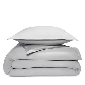 SKY 500tc Wrinkle Resistant Sateen Duvet Cover Set, Twin - Mineral Grey