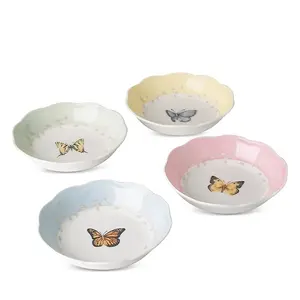 LENOX Butterfly Meadow Fruit Dish, Set Of 4 - White