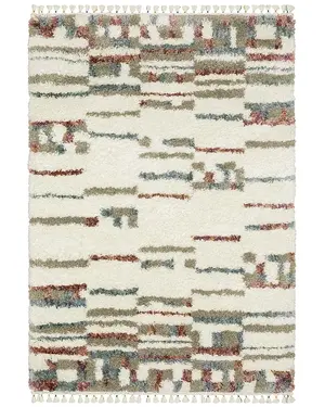 ORIENTAL WEAVERS Axis Ax06a Area Rug, 6'7 X 9'6 - Ivory