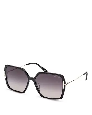 TOM FORD Butterfly Sunglasses, 59mm - Black/gray Gradient