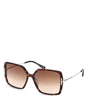 TOM FORD Butterfly Sunglasses, 59mm - Havana/brown Gradient