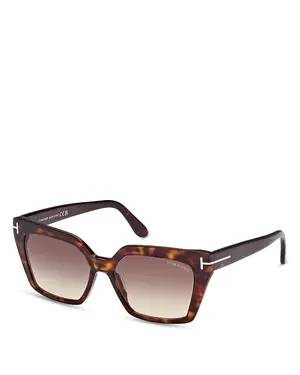 TOM FORD Winona Cat Eye Sunglasses 53mm - Havana/brown Gradient