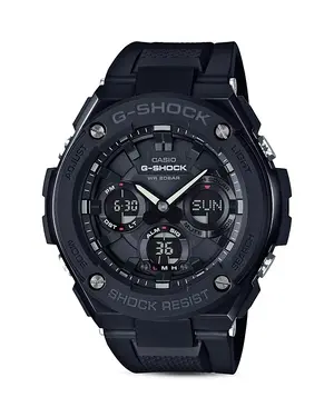 G-Shock Analog And Digital Combo Strap Watch, 55.2mm - Black