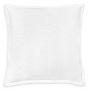HUDSON PARK COLLECTION Italian Tivoli Matelasse Euro Sham Exclusive - White